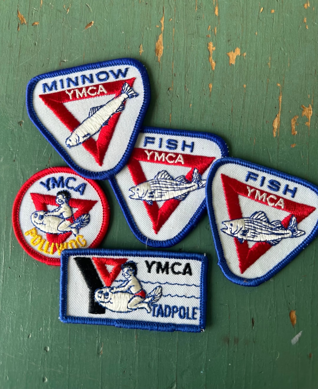Vintage Lot of 1980s YMCA Swimming Patches - YMCA Minnow Polliwog ...