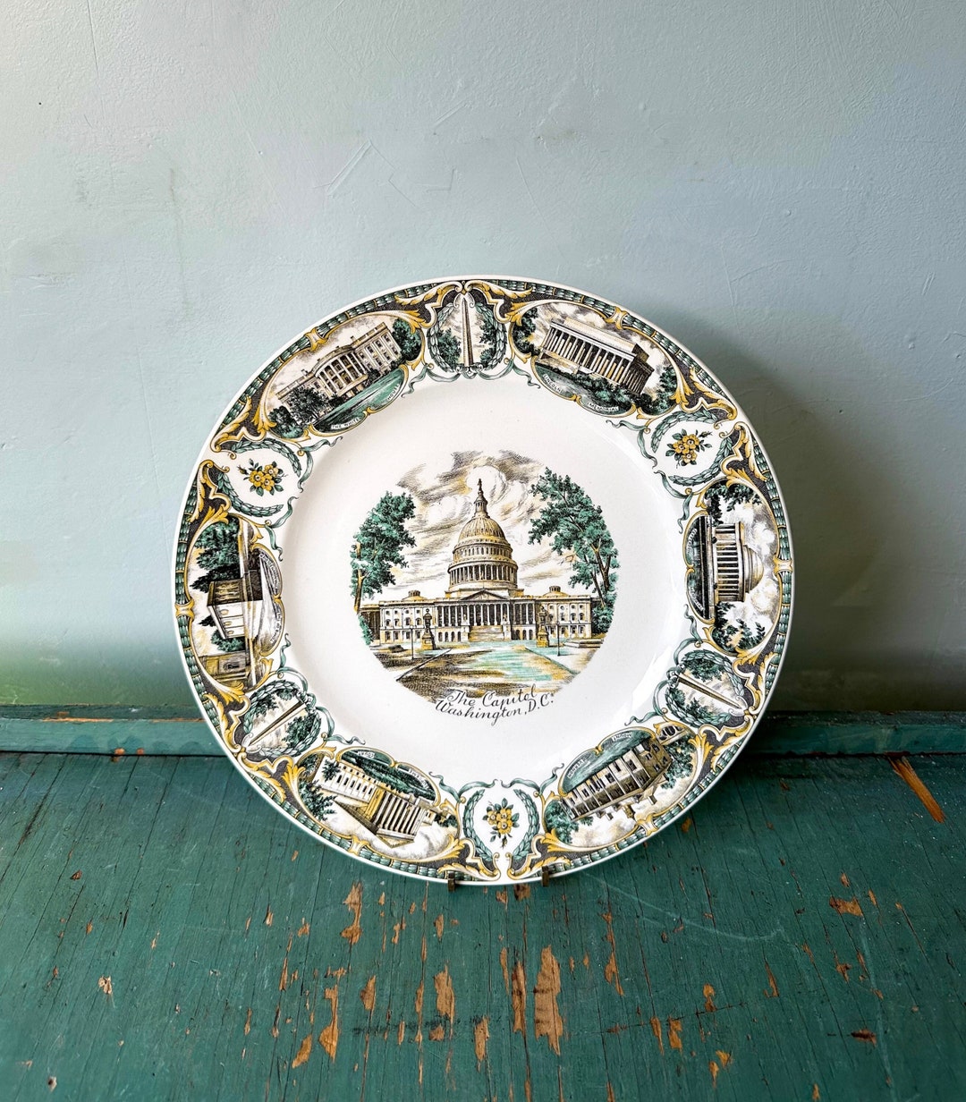 Vintage Capitol Washington DC Souvenir Plate by Imperial by Salem China ...