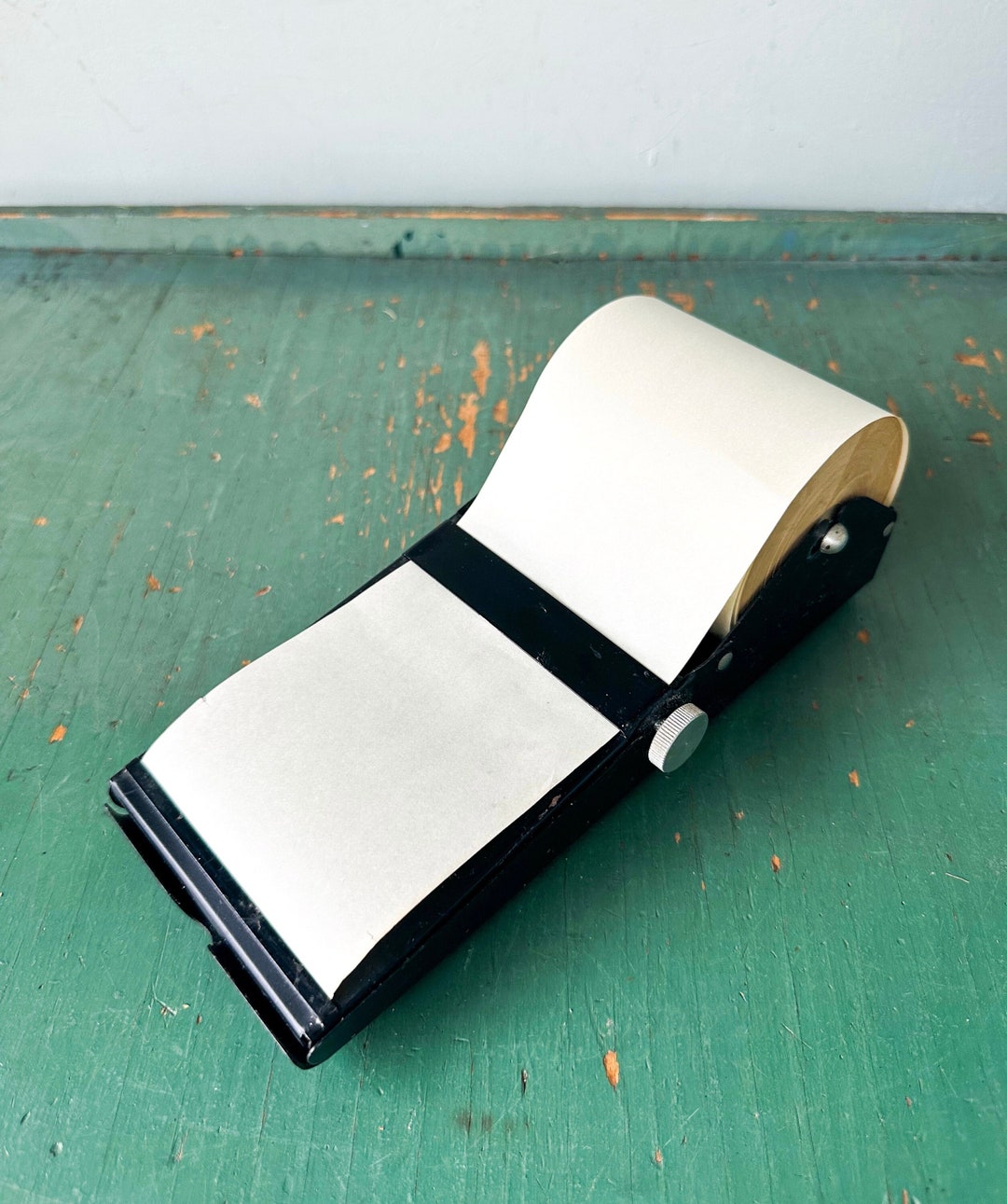 Vintage Mayco Metal Desktop Note Roll Mid Century Office Style Note ...