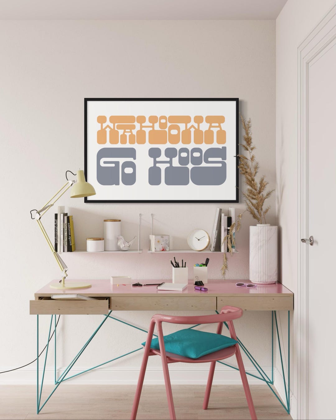 Wahoowa - Go Hoos - Wahoos - Retro Collegiate Poster - Bold Typography ...