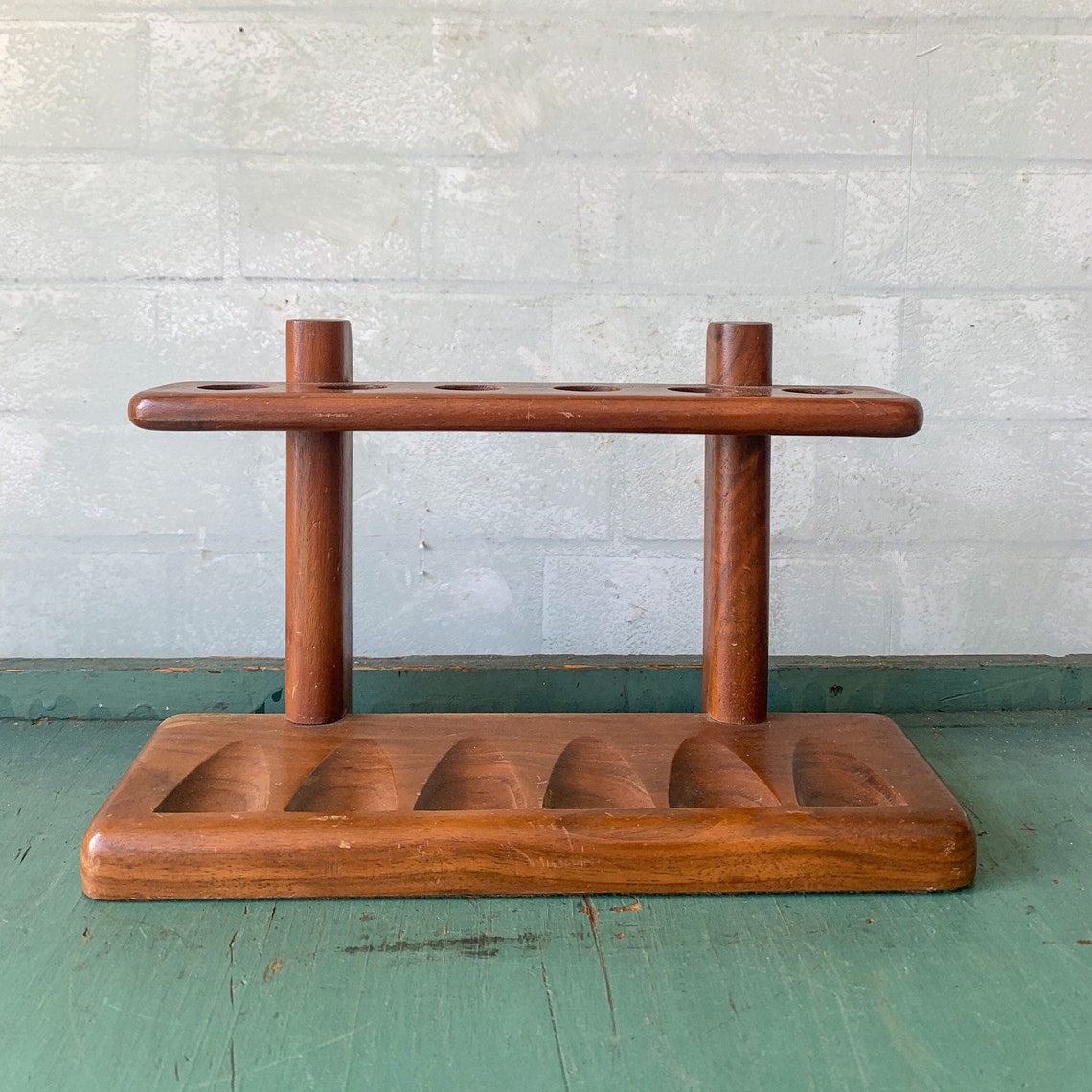Vintage Wooden Pipe Display Rack Pipe Collection Display - Etsy
