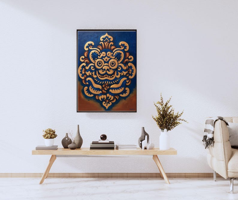 Parang Barong Batik Digital Print | Traditional Batik Indonesian Art ...