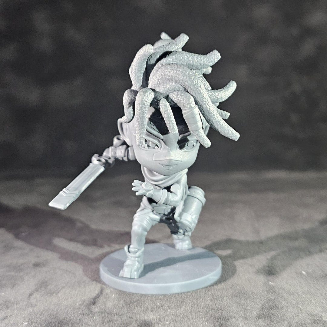 Ekko Arcane Chibi Figure, 10cm X 7cm, 12k Print - Etsy