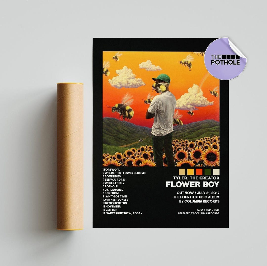 Tyler, the Creator Poster / Flower Boy Poster / Album Cover Poster ...