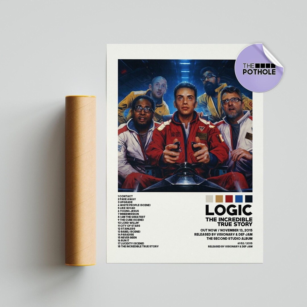 Logic Posters / the Incredible True Story Poster, Tracklist Poster ...