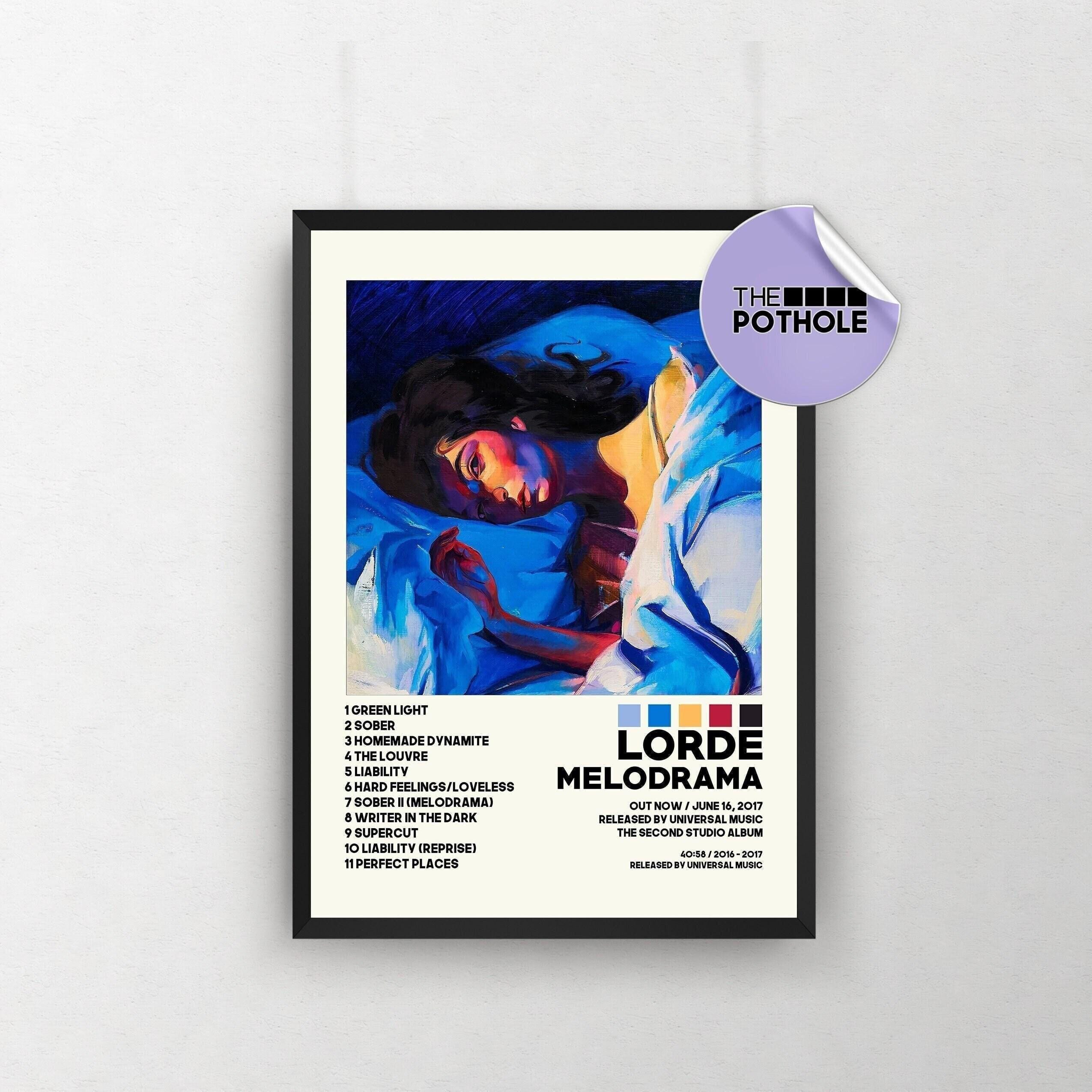 Lorde Posters / Melodrama Poster / Lorde Melodrama / Album Cover Poster ...