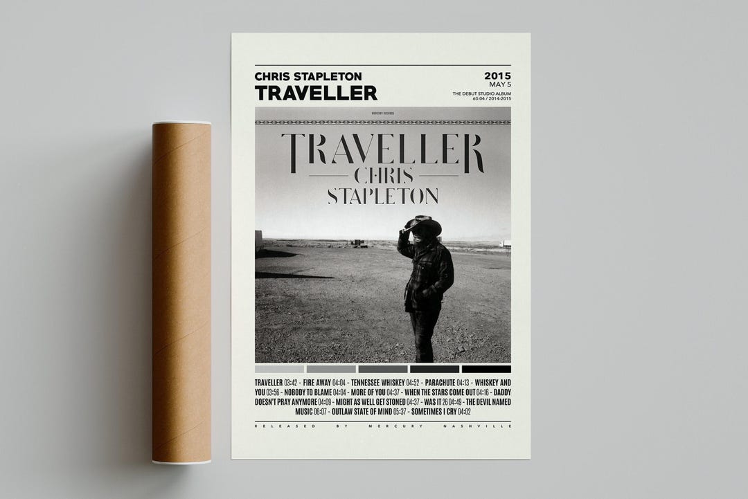 Chris Stapleton Posters / Traveller Poster / Traveller, Chris Stapleton ...