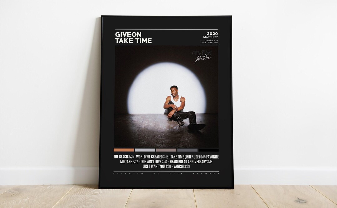Giveon Posters / Take Time Poster / Blonde Tracklist / Album Cover ...