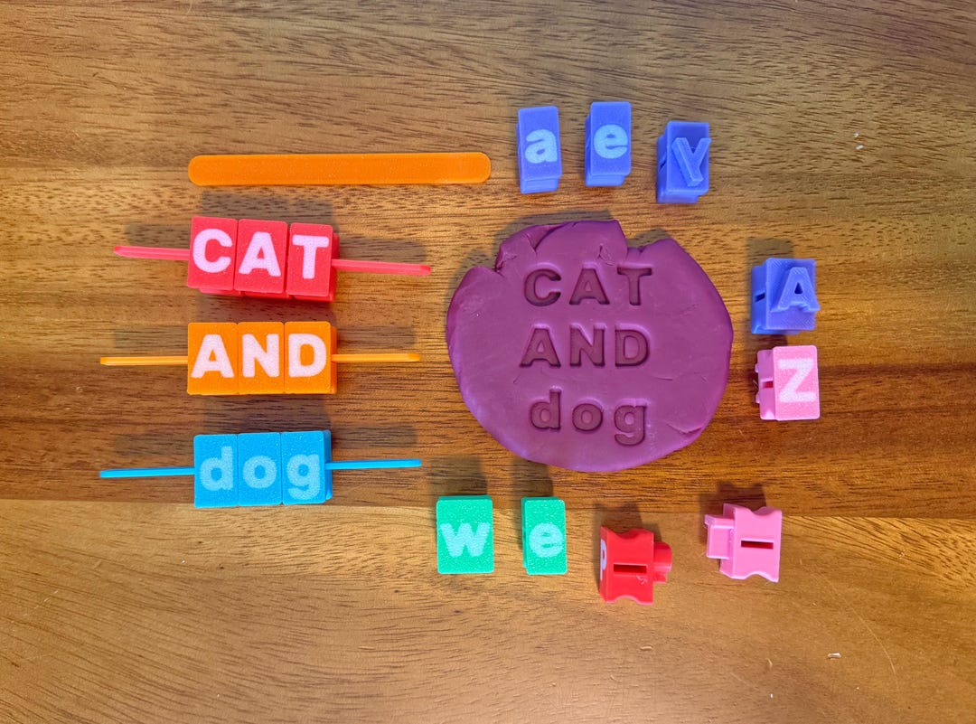 Alphabet Stamp Set for Play Dough and Kinetic Sand - Etsy
