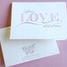 First Kiss- Letterpress Printed Blank Card - Etsy