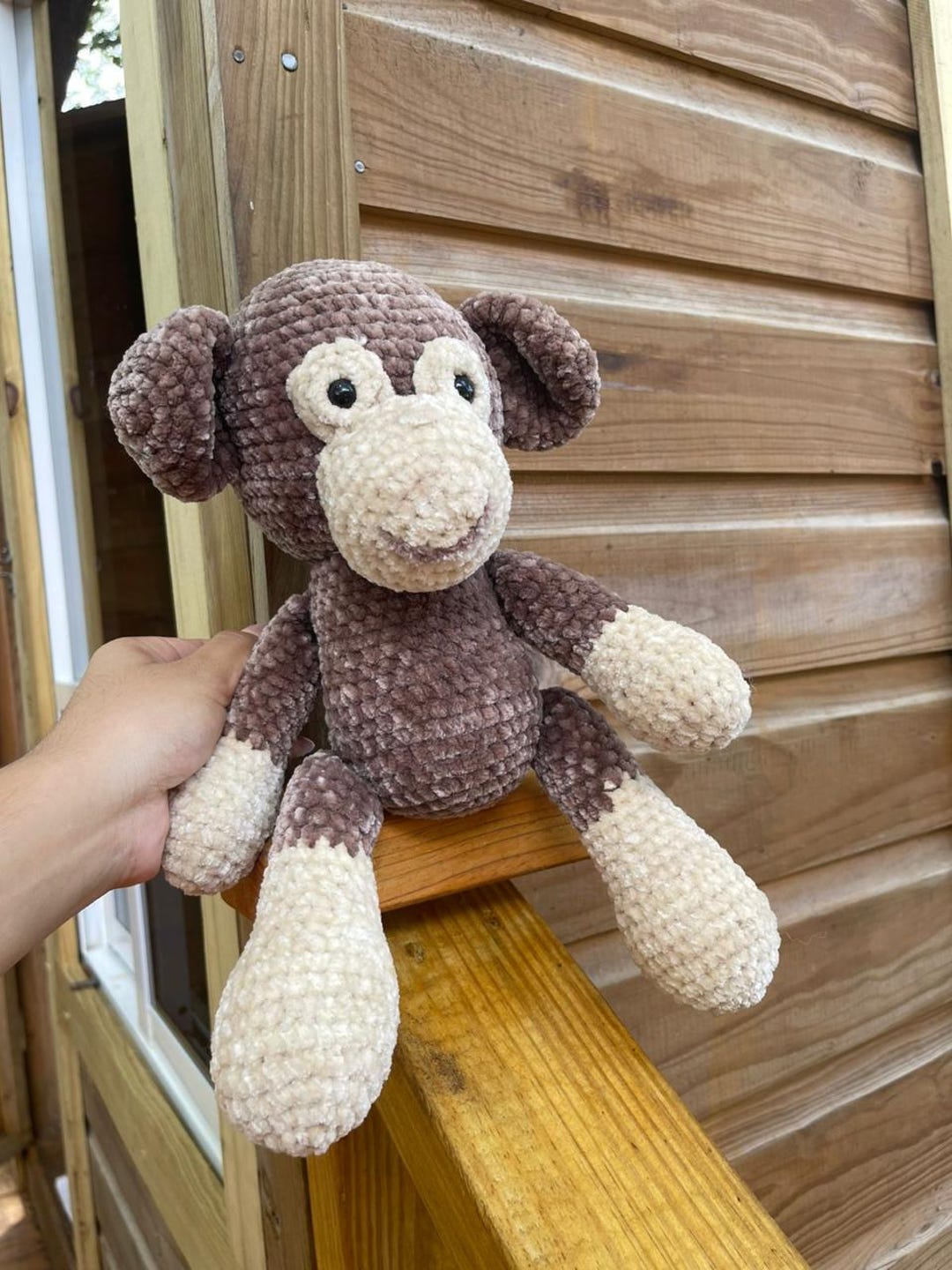 Crochet Monkey Pattern, Monkey Crochet Pattern for Kids, Small Plush ...
