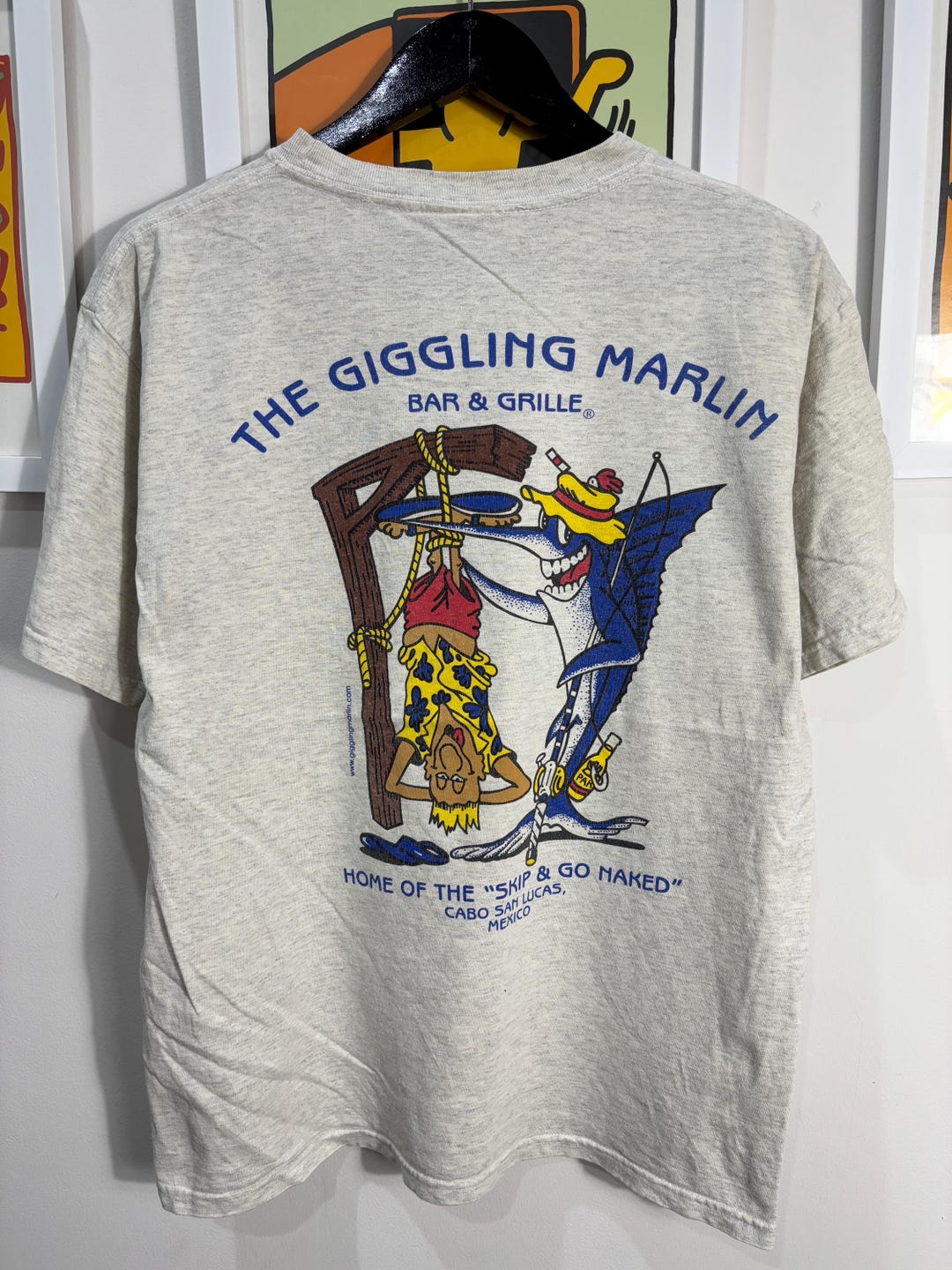 Vintage 00s the Giggling Marlin Fish Shirt Size L - Etsy