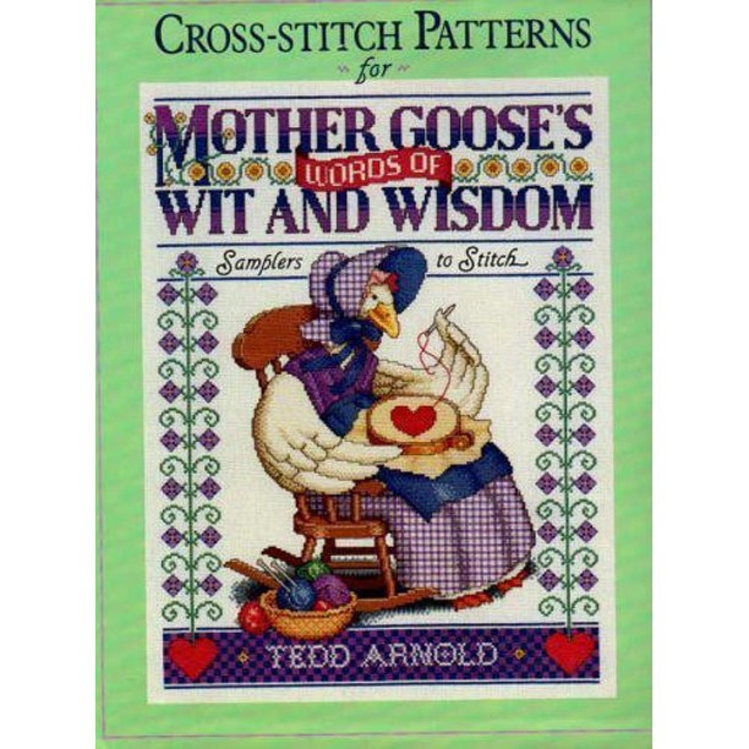 Mother Goose's Wit and Wisdom (cross-stitch) - Etsy