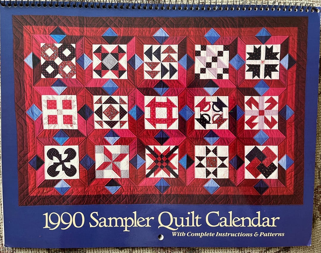 1990 Sampler Quilt Calendar - Etsy