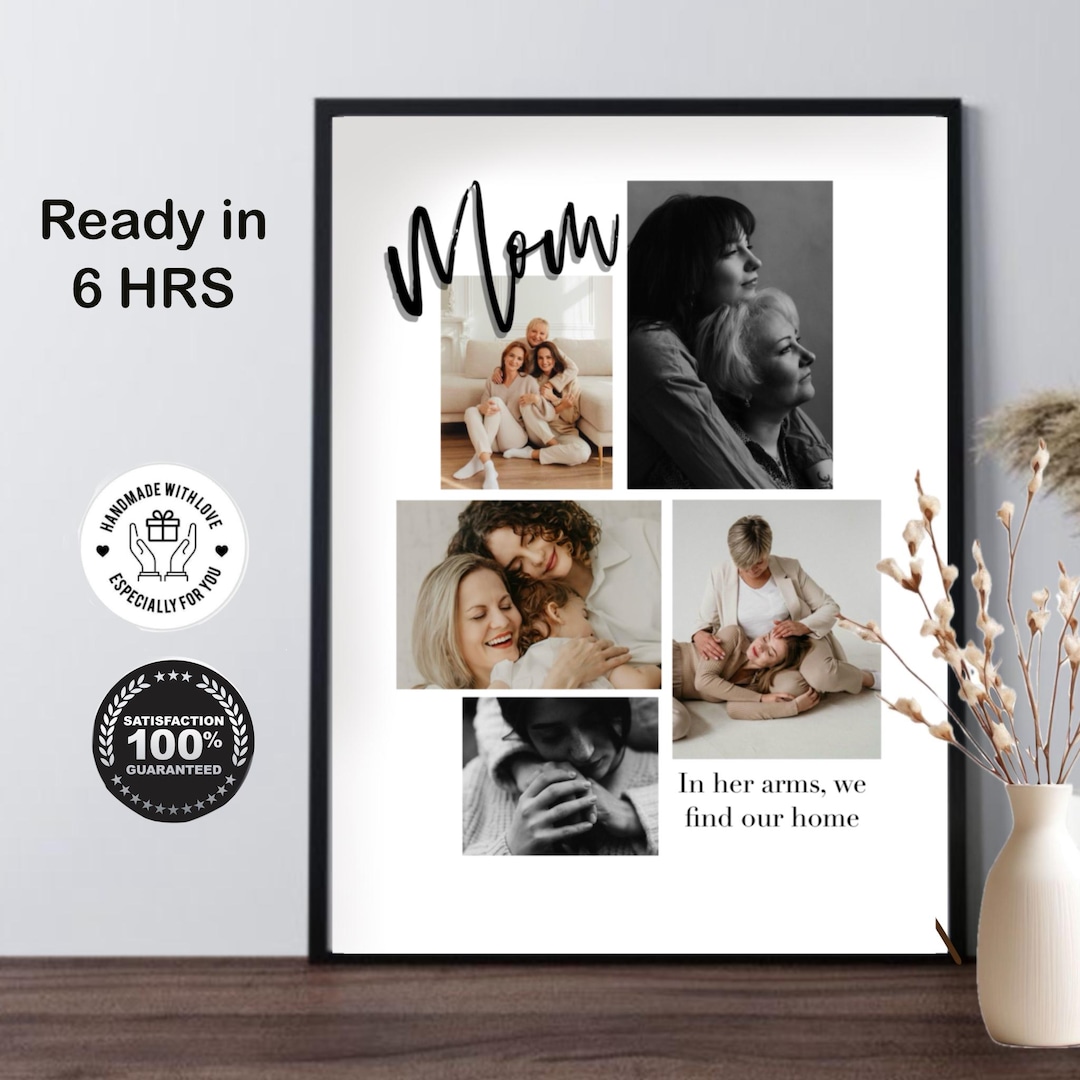 Personalized Mother’s Day Photo Collage – Custom Gift for Mom - Mothers ...
