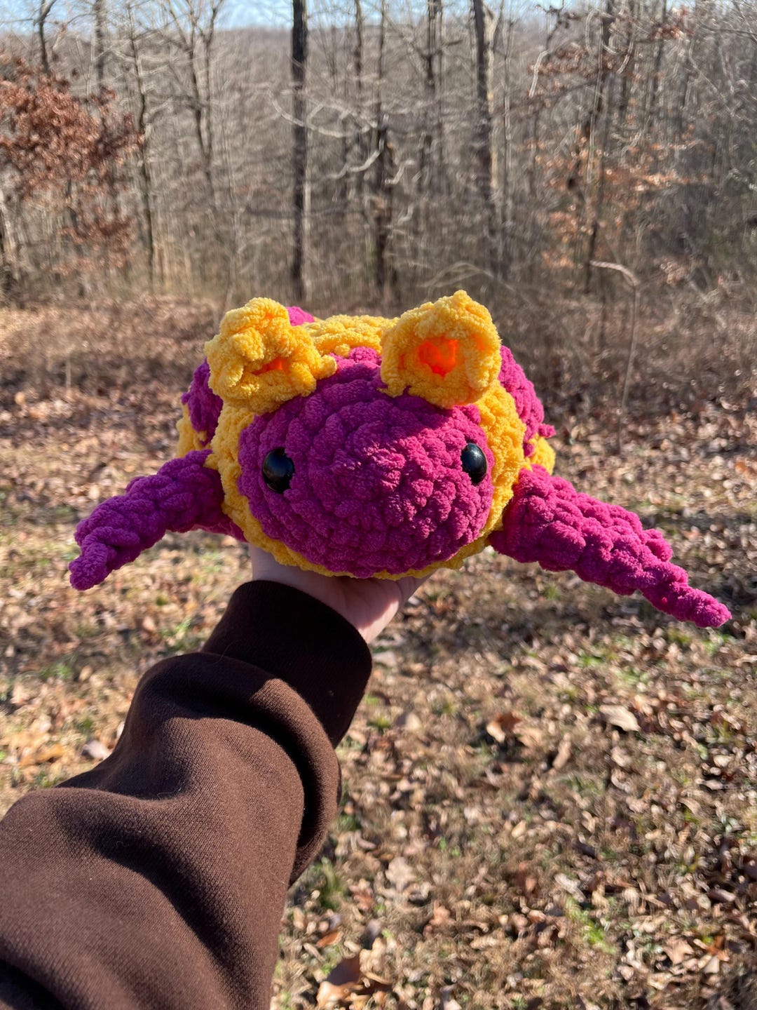 Rosy Maple Moth Crochet Plushie - Etsy