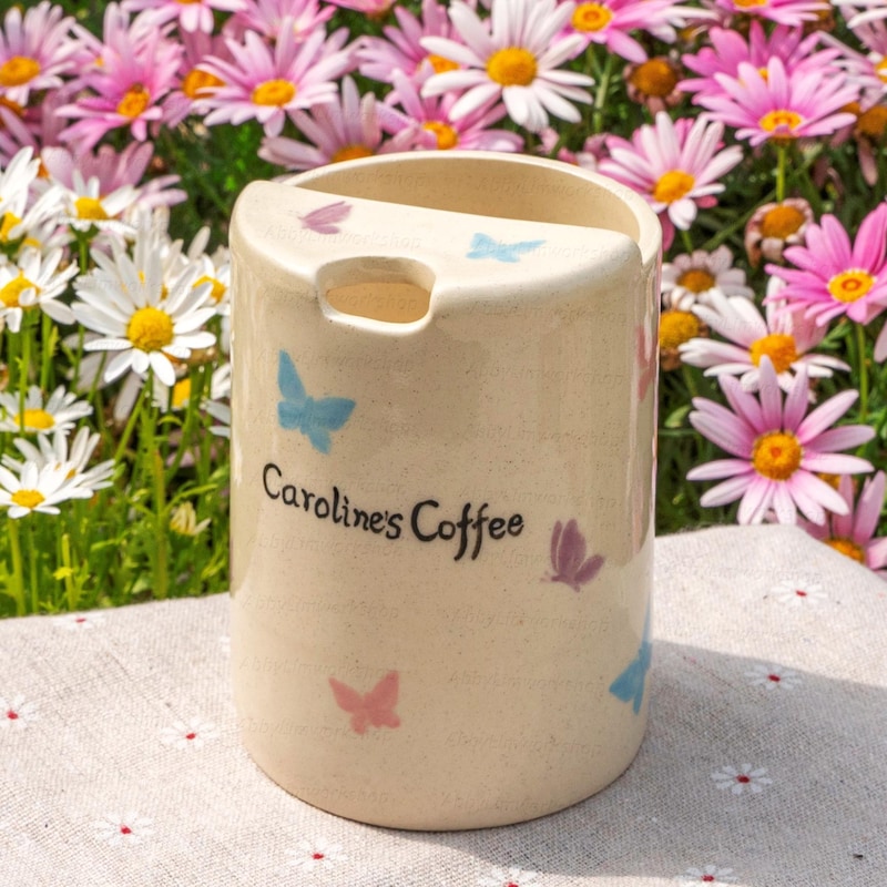 Latte Butterfly Mug - Etsy