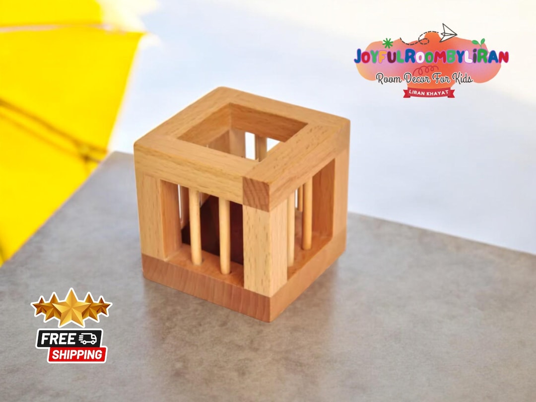 3D Wooden Puzzle Box | Brain Teaser Challenge | Unlocking Luban Lock ...