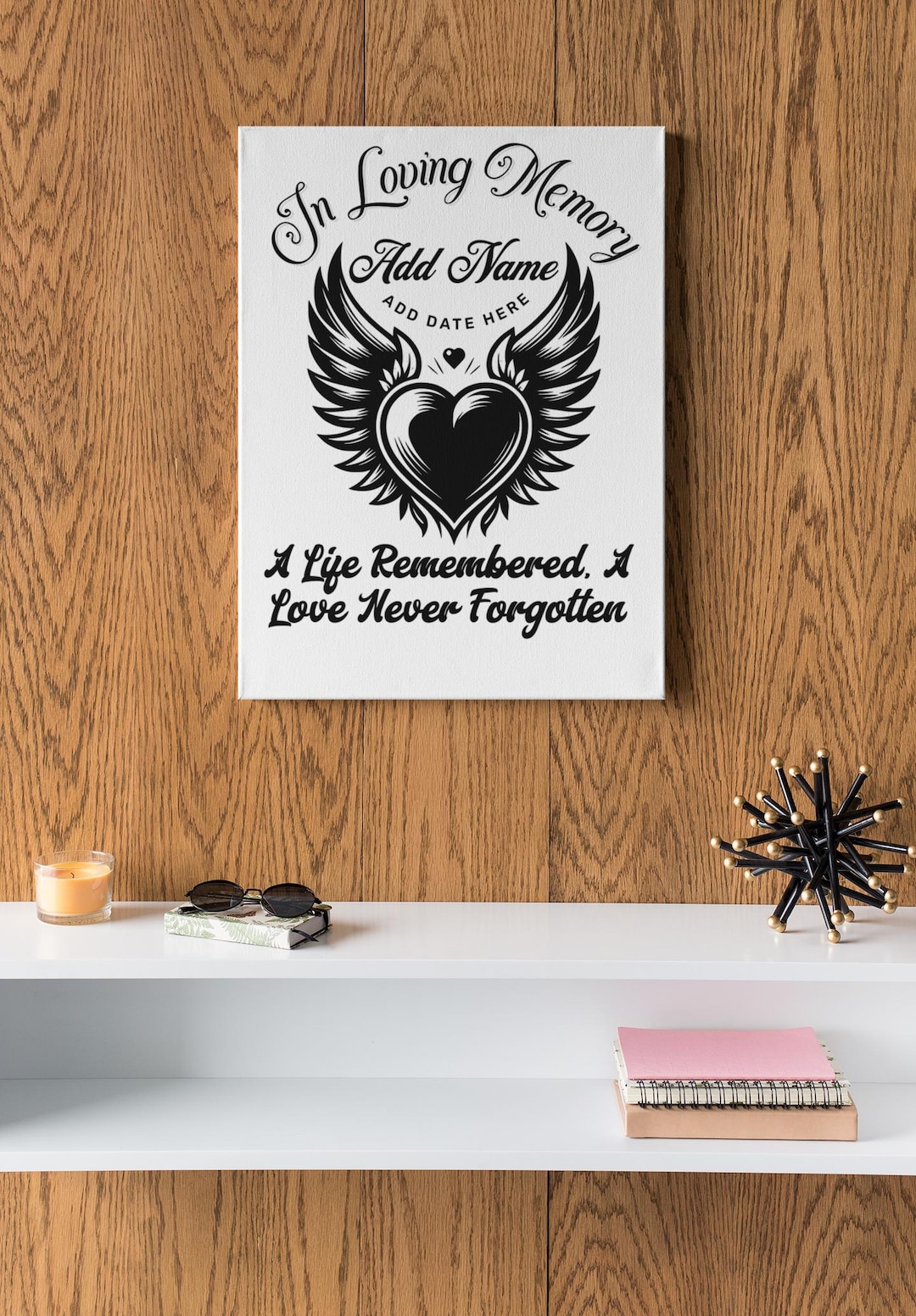 Personalized in Loving Memory Wall Art,personalized Memorial Decor ...