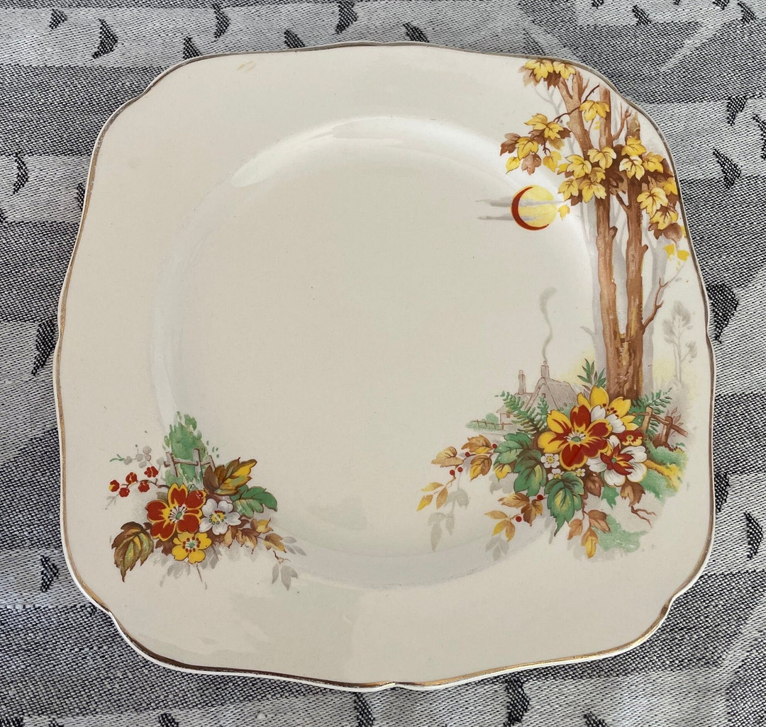 Vintage Dinner Plate Antique Dishes Floral China Plate Collection - Etsy