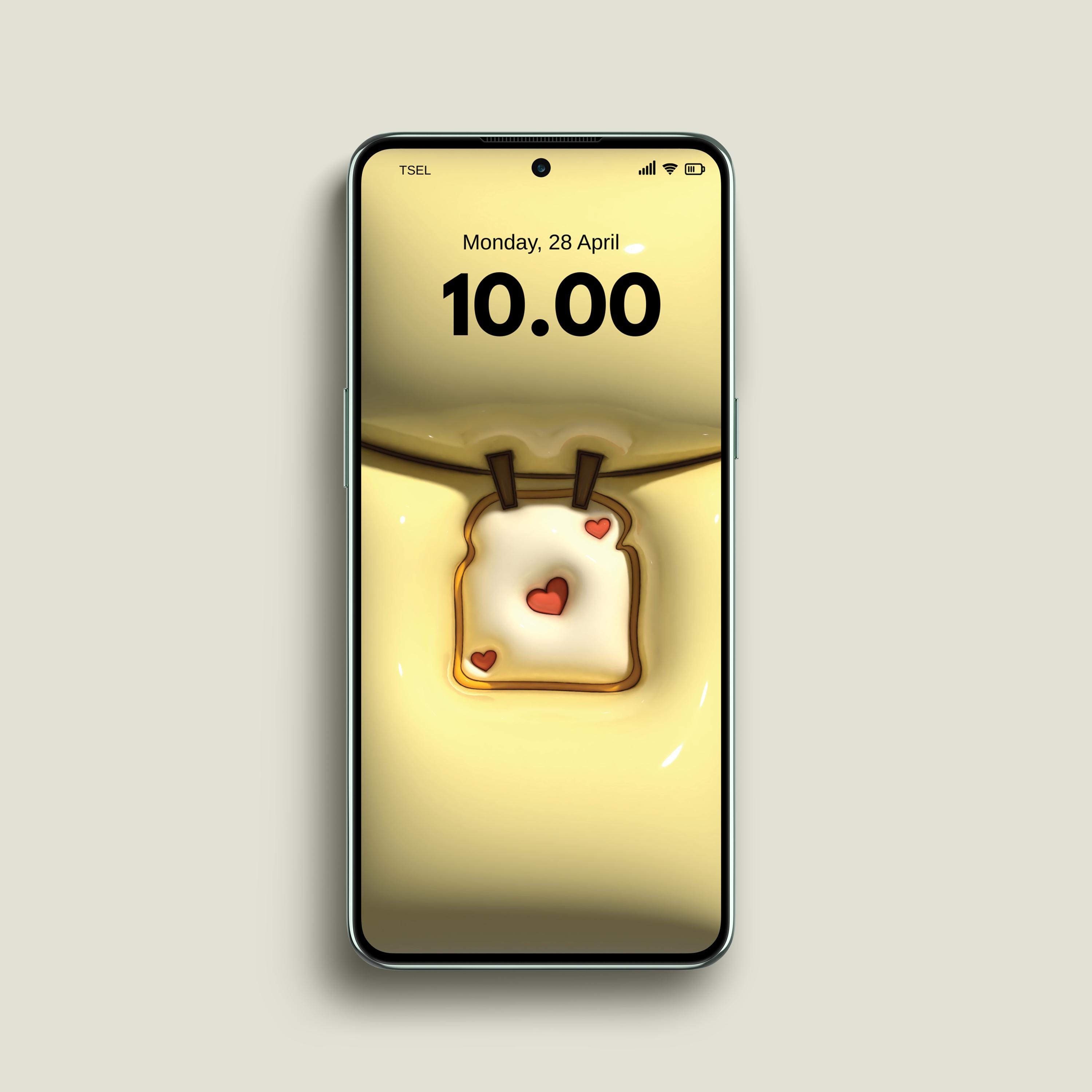 Toast Ace Card Wallpapers - Pastel Phone Background (digital Download ...