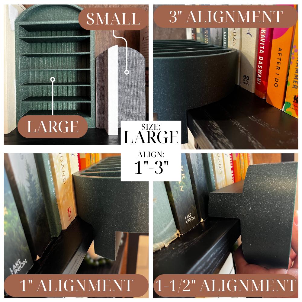 Bookshelf Bookends & Alignment Tool: Aligner and Pusher With Dust ...