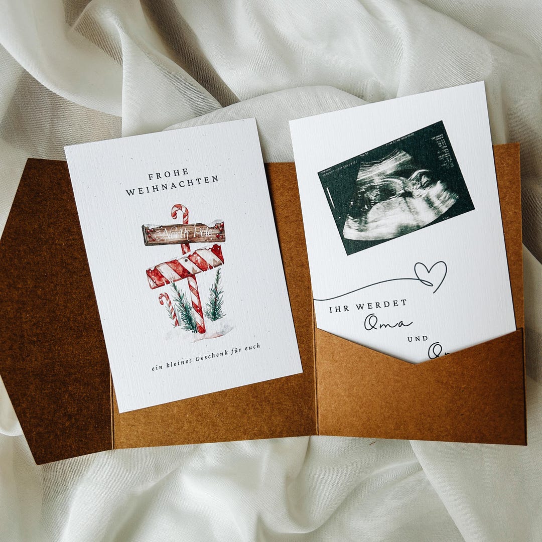 Christmas Pregnancy Announcement Card A6 | "you're Going to Be a ...