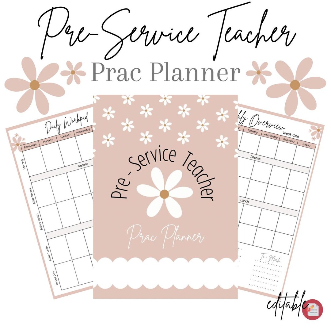 Prac Planner - Pre-service Teacher Prac Planner - Etsy New Zealand