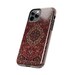 Oriental Persian Rug Inspired Tough Phone Case, Exotic Arabic Style Red ...