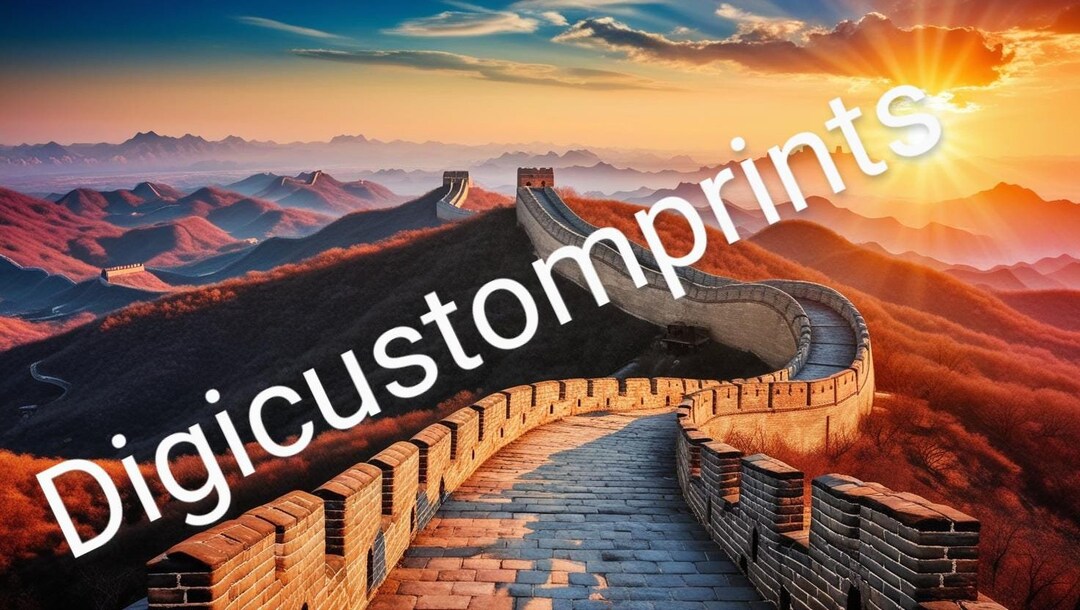 Beautiful Iconic Landmarks Eg. Great Wall of China, Petra-jordan. Taj ...