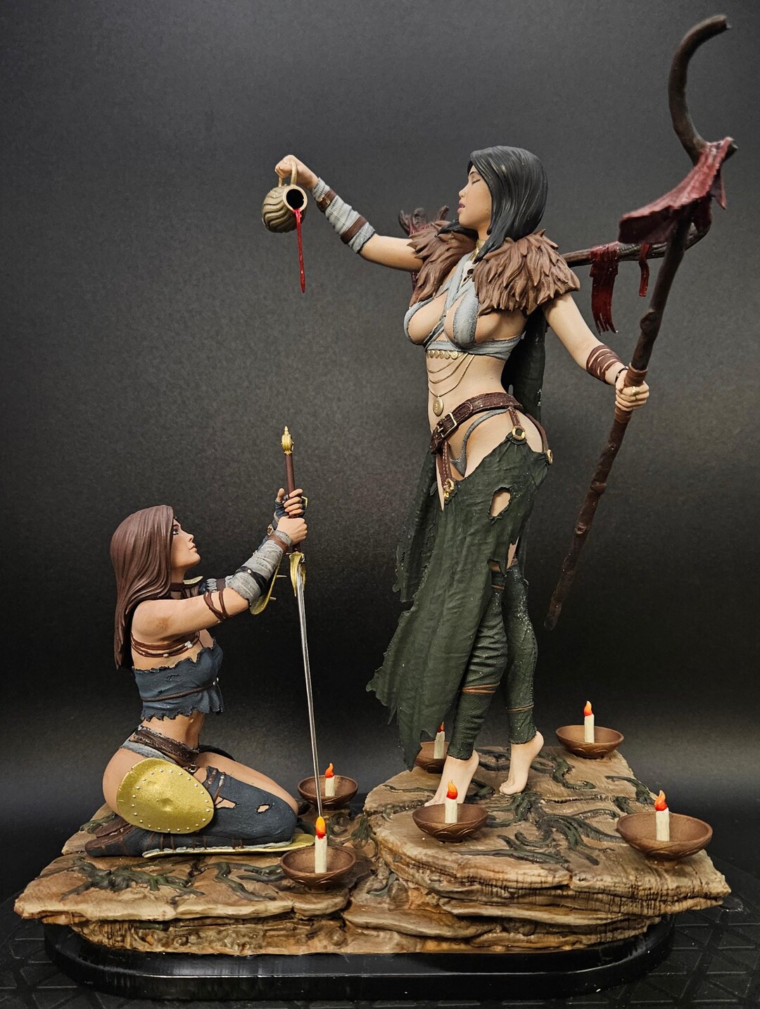 3D Printed and Custom Painted Ritual Casting Keena Ronelle Diorama - Etsy