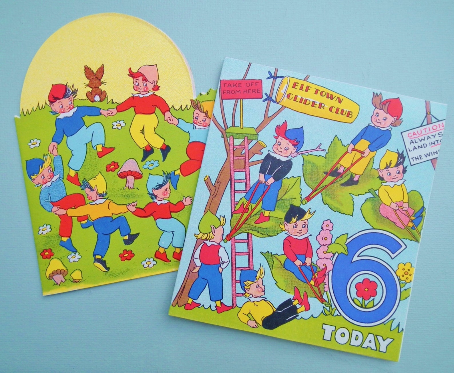 TWO Vintage 30s Birthday Cards Childrens Greetings Cards 1930s - Etsy