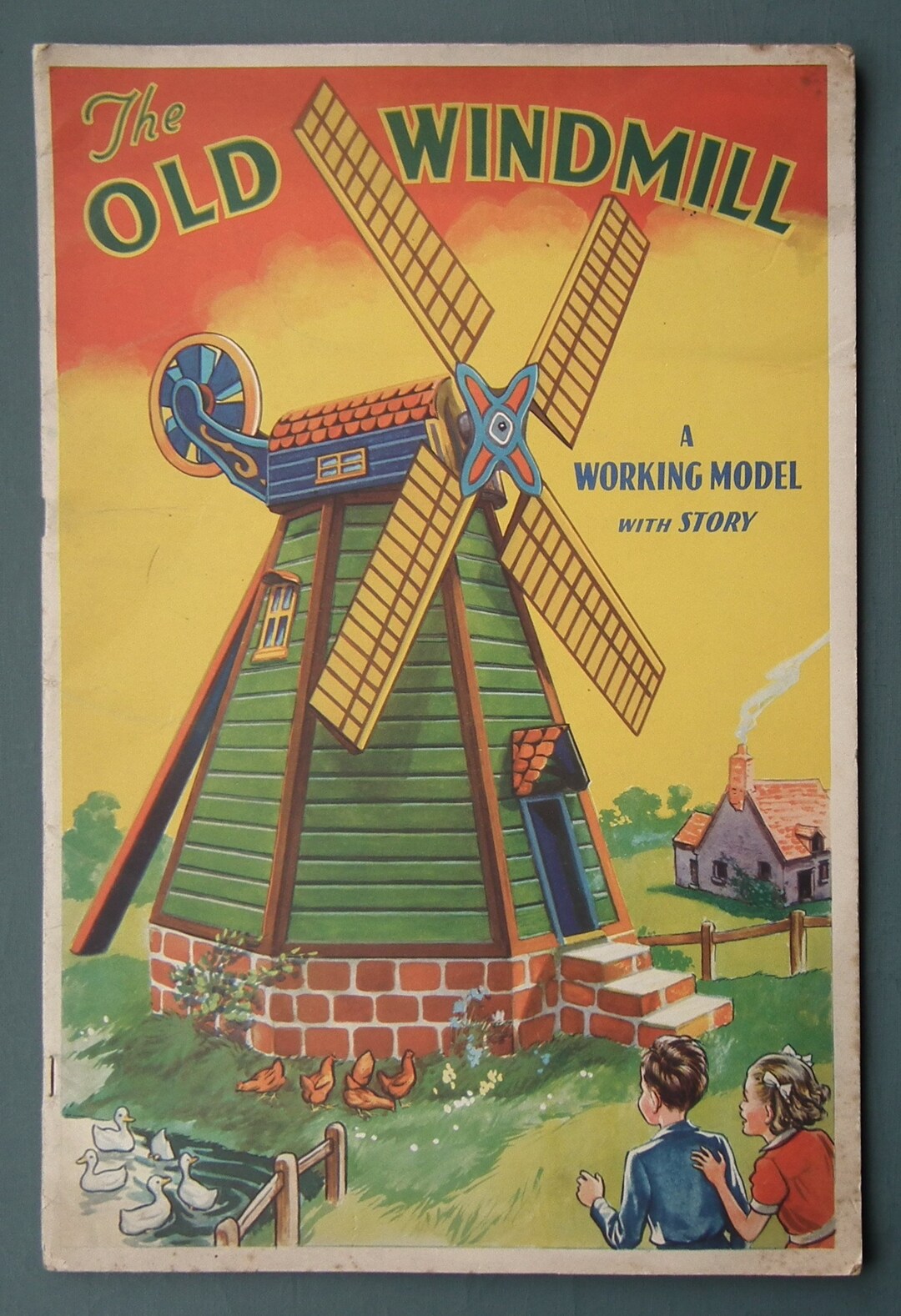 Vintage 1940s 1950s Cut Out Toy Model Book the Old Windmill Philmar UK ...