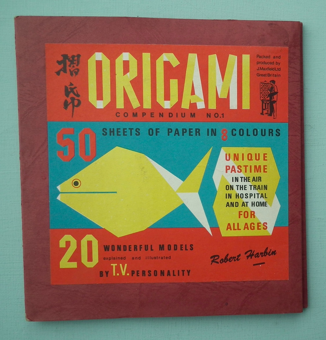Vintage Origami Paper Pack Origami Compendium No. 1 Instructions for 20 ...