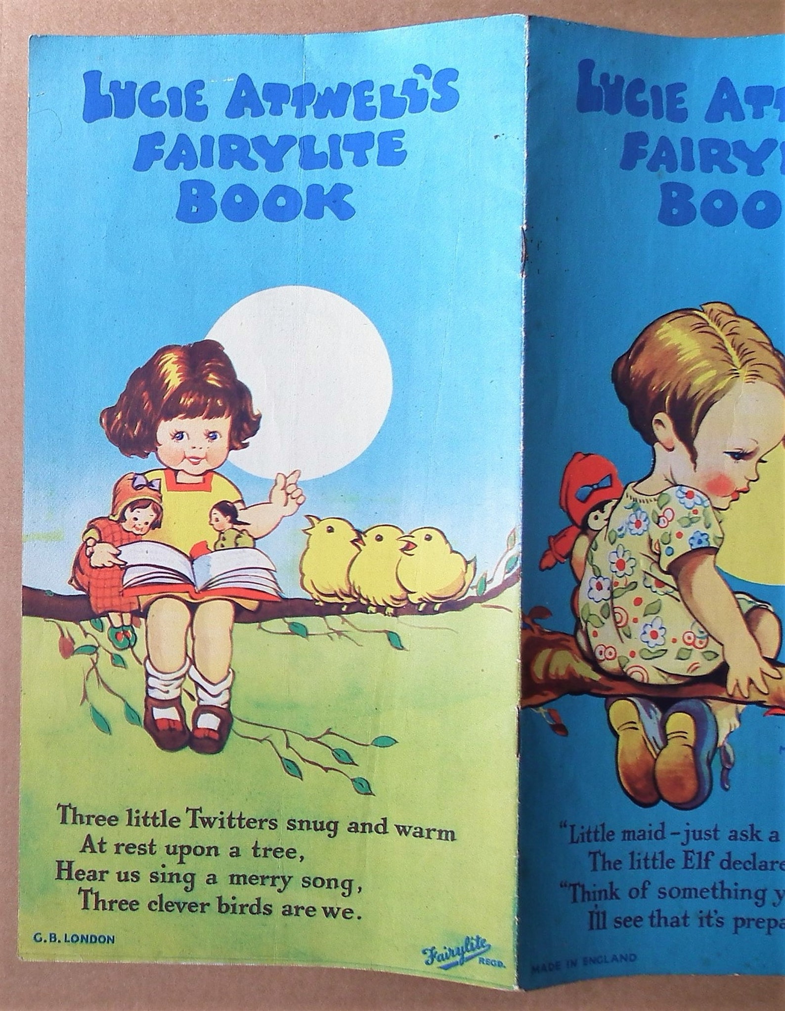 Mabel Lucie Attwell's Fairylite Book Vintage 1930s 1940s - Etsy UK