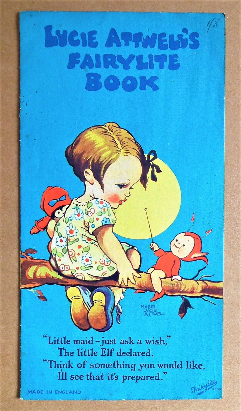 Mabel Lucie Attwell's Fairylite Book Vintage 1930s 1940s | Etsy