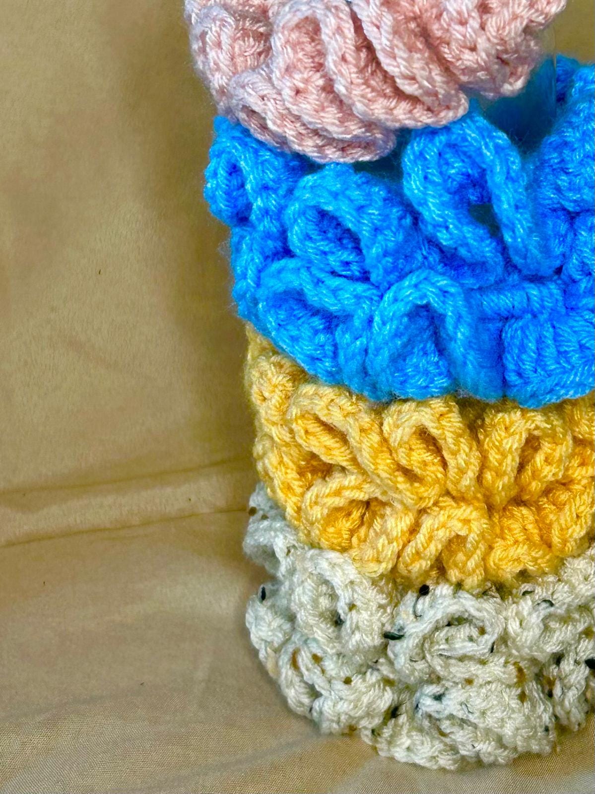 Crochet Scrunchies: Hair and Wrist Accessories - Etsy
