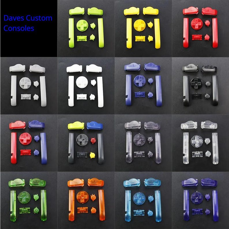 Custom Gameboy Advance IPS V3 Screen, Choose Your Own Shell, Button ...