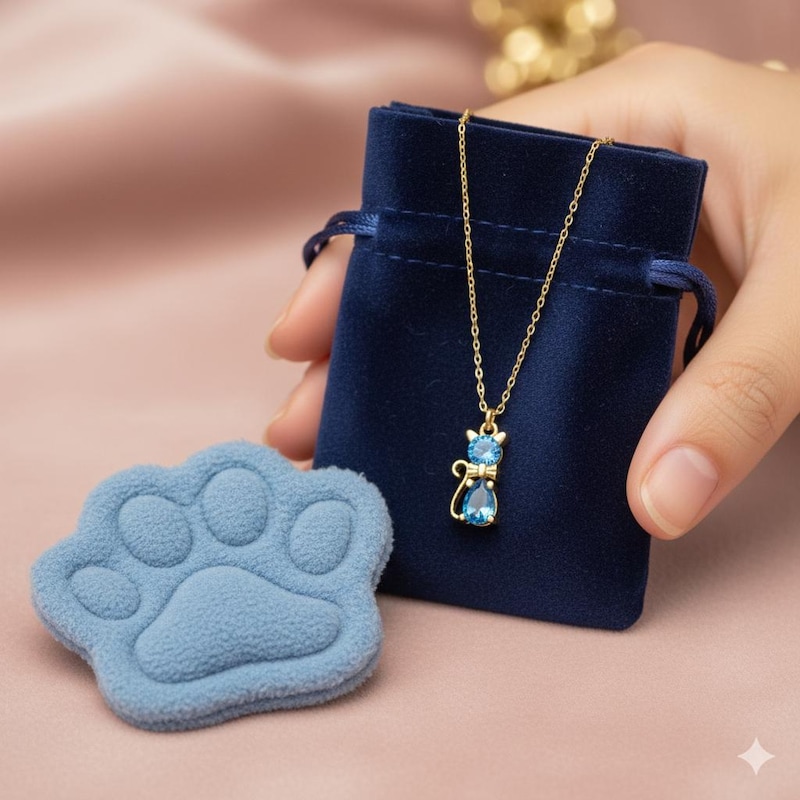 Red Rose Cat Necklace - Etsy