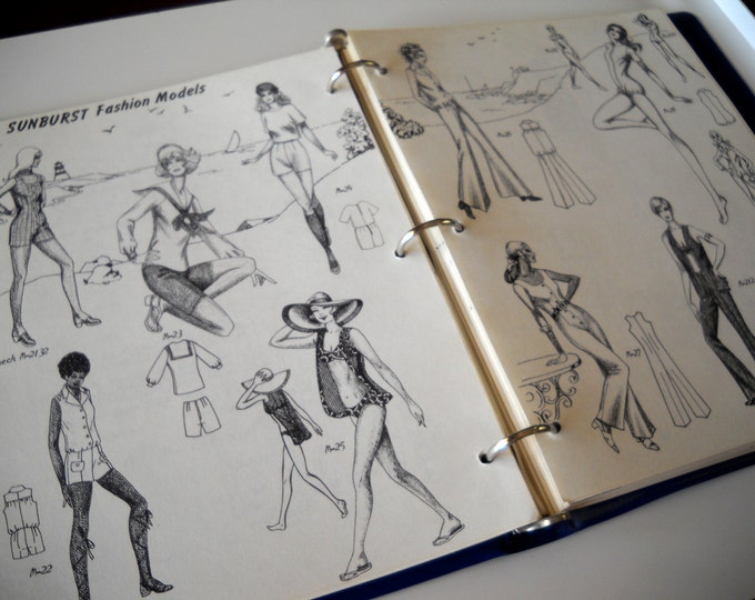 Vintage Sunburst Pattern System Notebook - Etsy