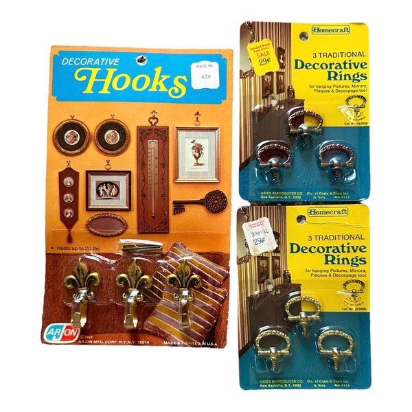Decorative Picture Hanging Hooks - Etsy