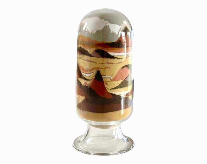 Vintage Yellowstone Park Sand Art Glass Paperweight Andreas Wald - Etsy