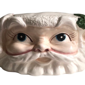 Vintage Relpo Ceramic Santa Head Claus Planter Made in Japan - Etsy