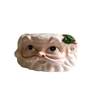 Vintage Relpo Ceramic Santa Head Claus Planter Made in Japan - Etsy