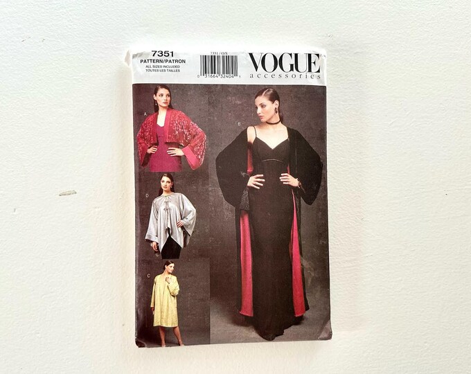 Vogue 7351 Evening Kimonos Sewing Pattern All Sizes UNCUT - Etsy