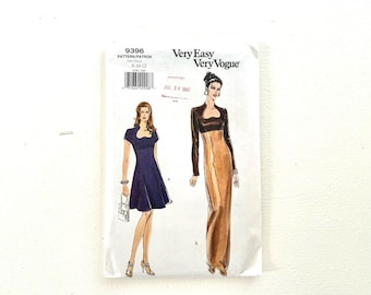 Vogue 1944 Vera Wang Sewing Pattern Close Fitting Lined Dress Bias ...