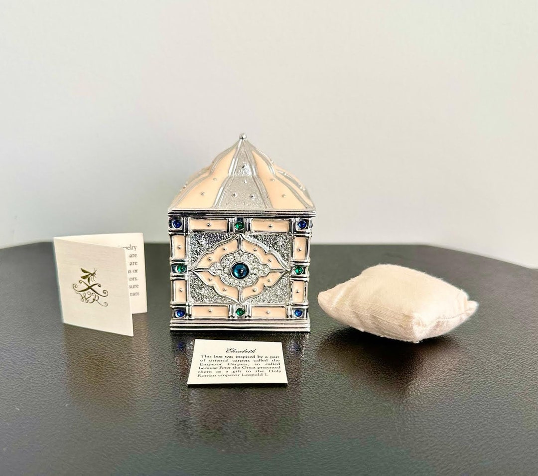 Wendy Reed "elizabeth" Metal Hinged Trinket Box - Etsy