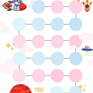 Outer Space Reward Chart,printable Astronaut Behavior Chart,daily Chore ...