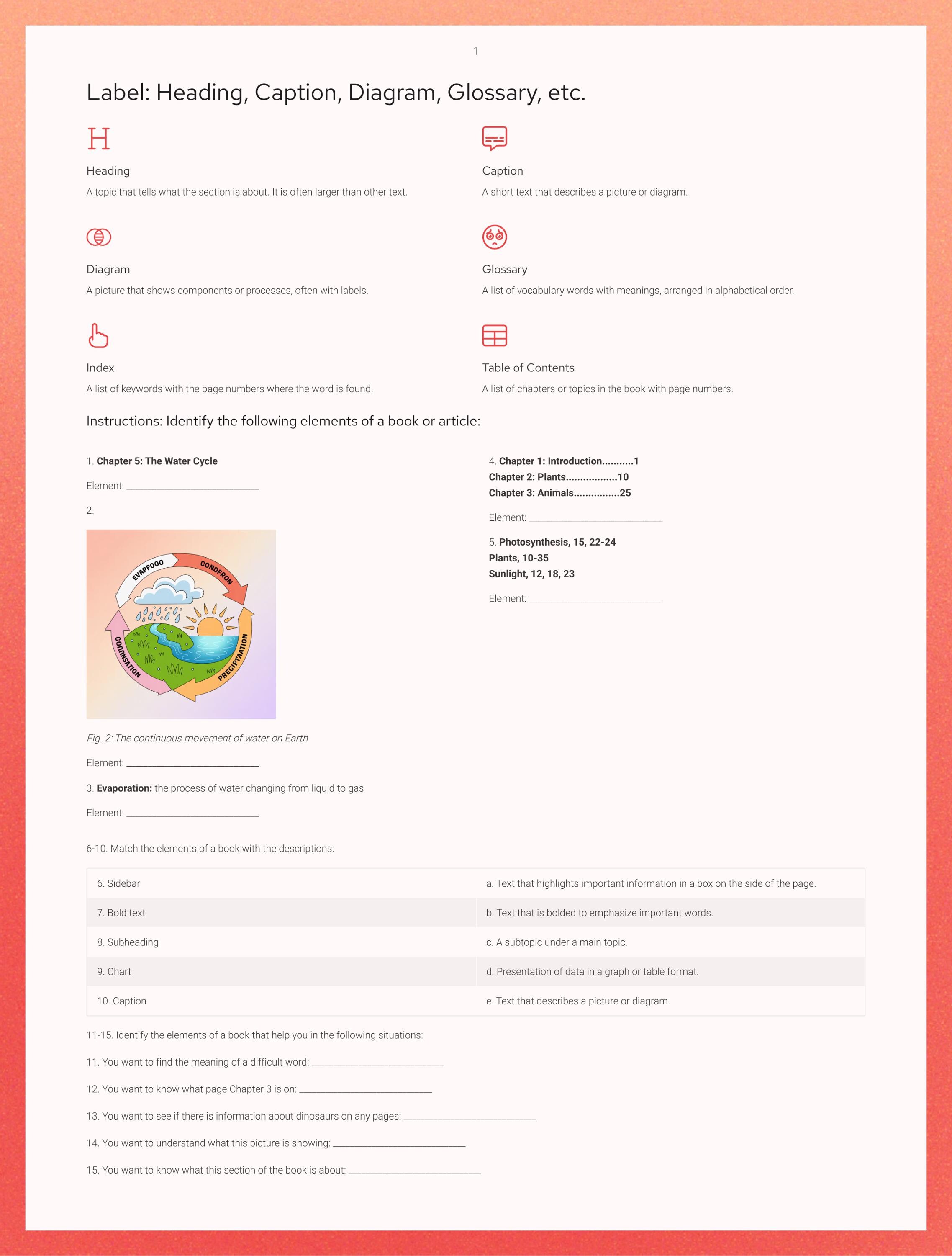 3rd Grade ELA & Math Worksheets, Reading Comprehension, Grammar ...