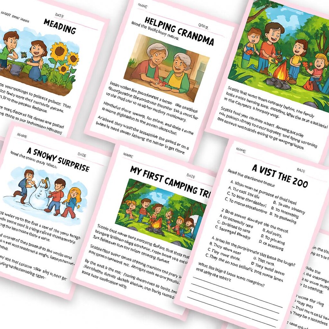 4th Grade Reading Comprehension Worksheets, Literacy Worksheet ...
